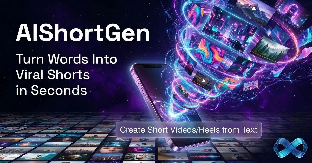 AIShortGen — AI Short Video Generator | TikTok, Reels & Shorts in 60 ...